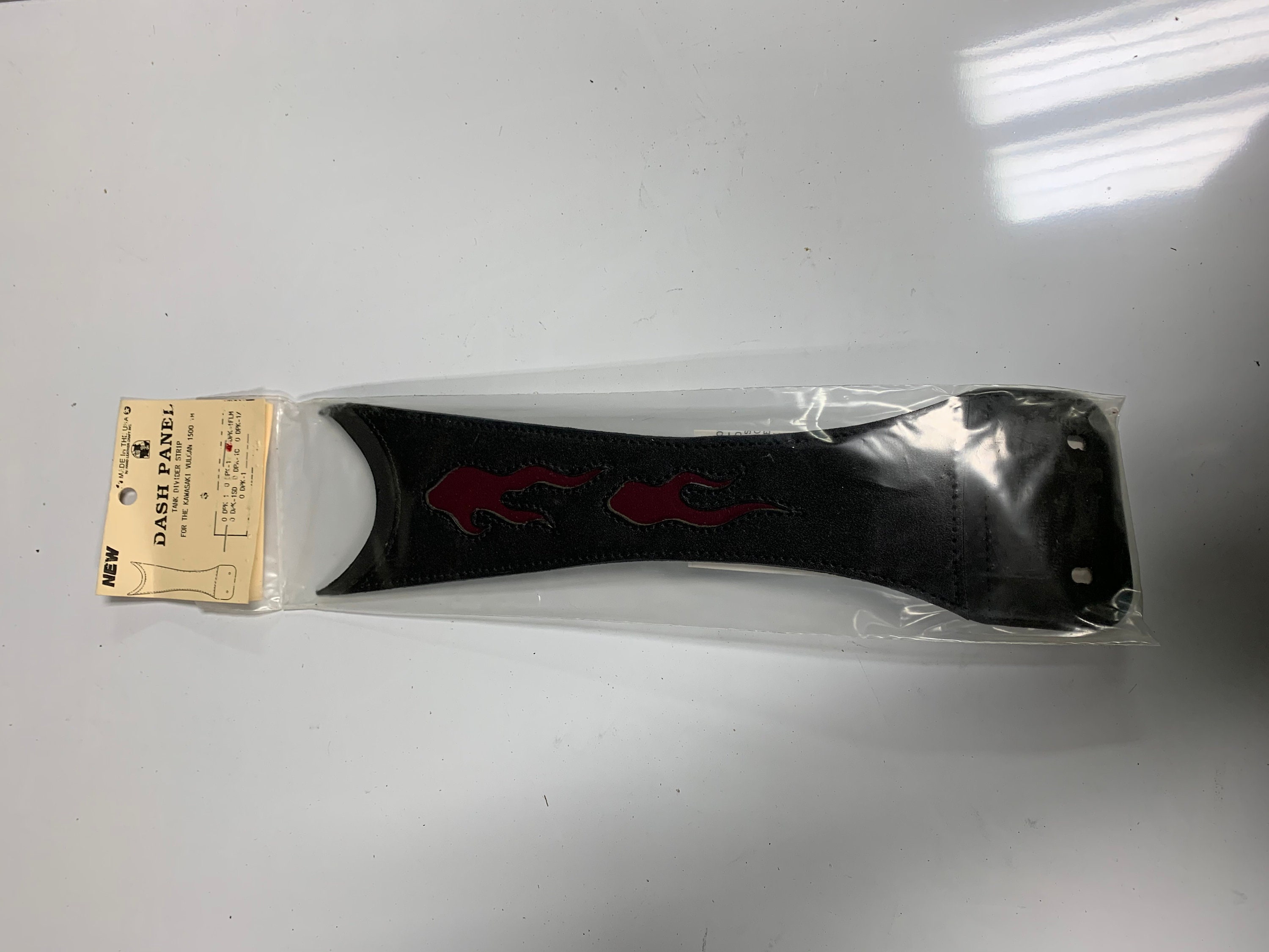 Dash Panel - Violet - Two Flames Black and Gray - Leather - Motorcycle ...