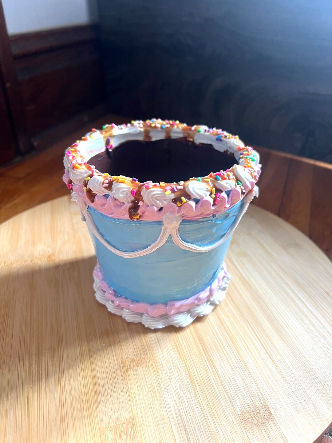 Chocolate Sprinkle Cake Pot - Etsy