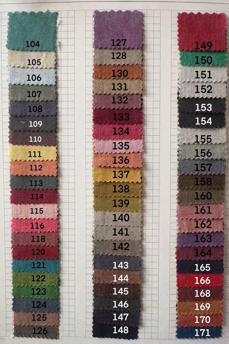 Color Block Linen Curtains: Semi-sheer Custom Window Panel - Etsy UK