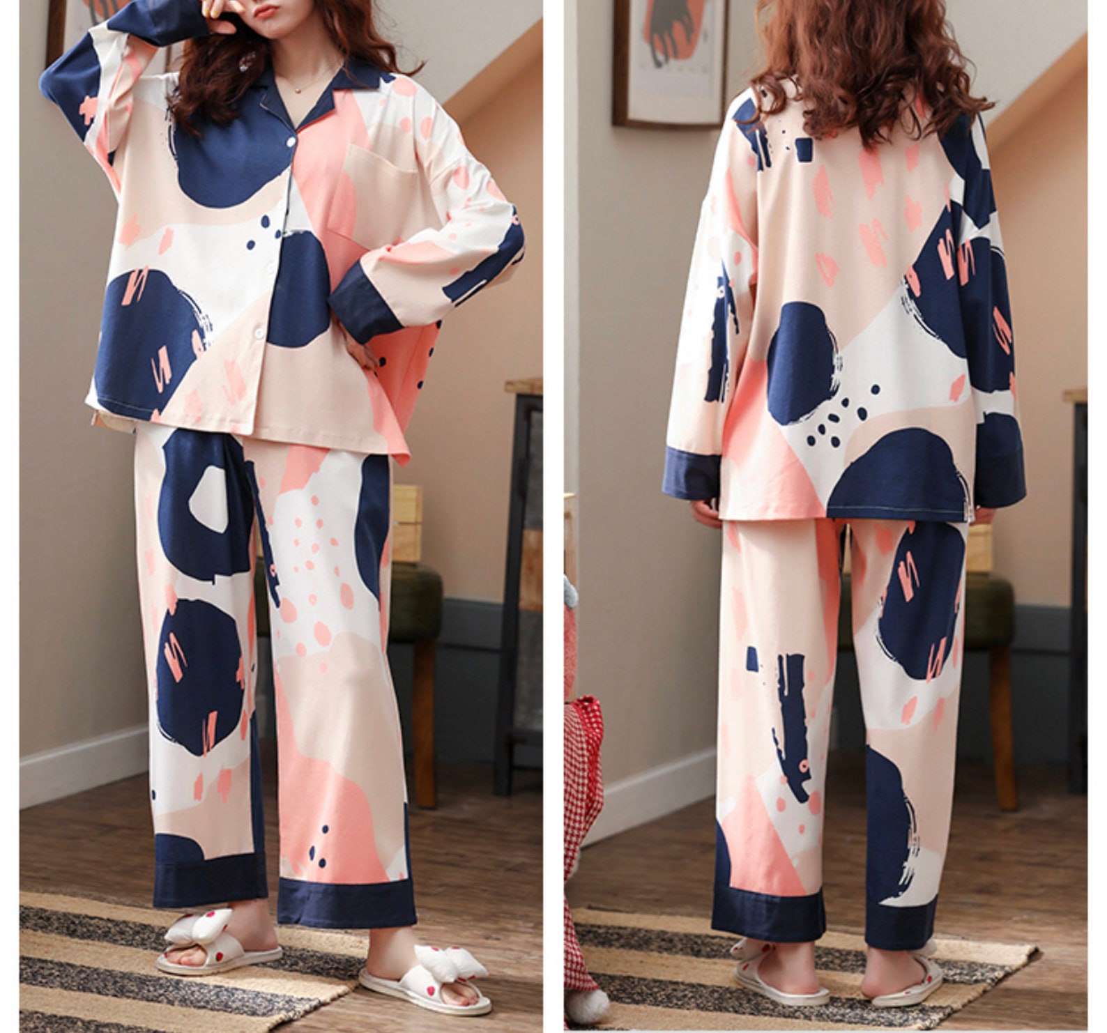 XS-XXL Pajamas Set 100% Cottonunique Gift for Hercozy - Etsy