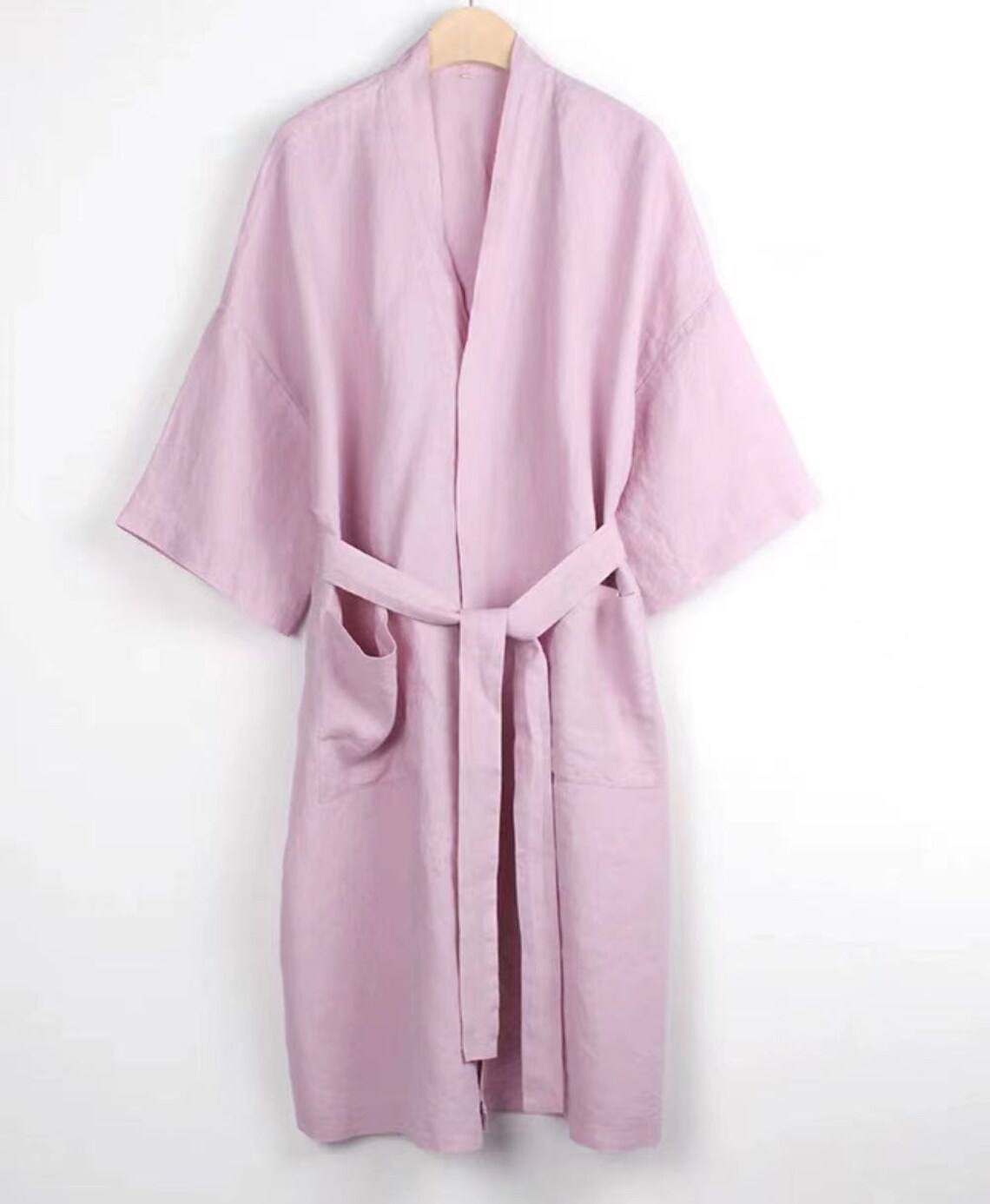 100% Linen Robe Linen Pajama Gift for Her Linen Bathrobe - Etsy