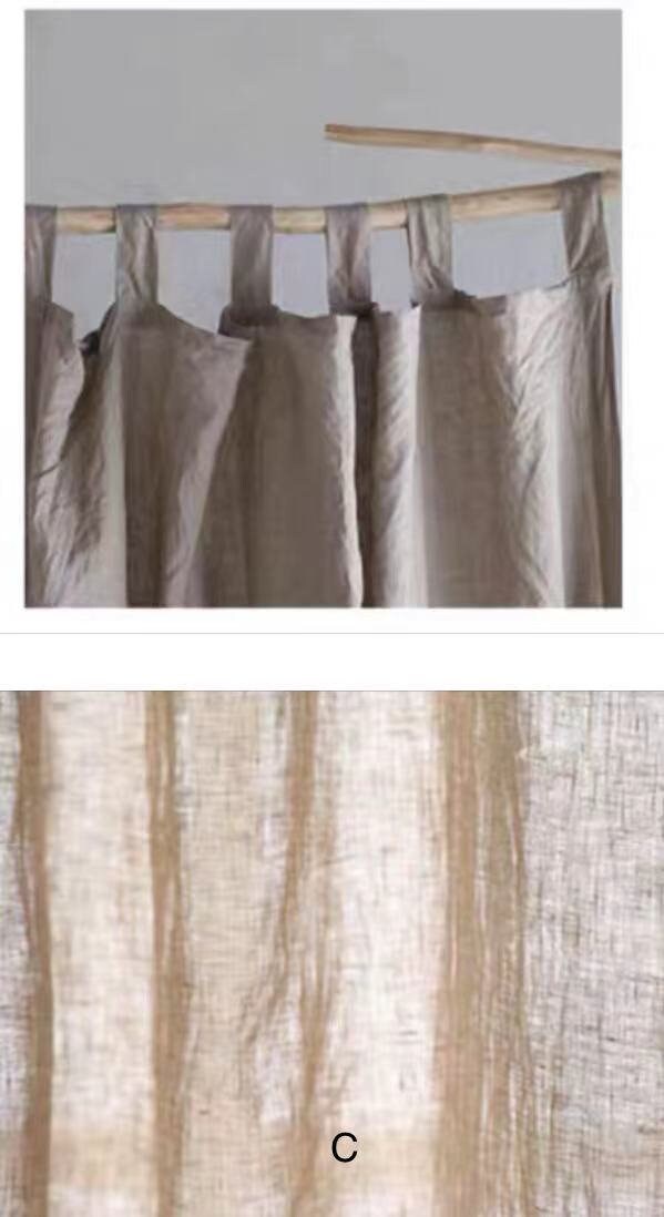 Pure linen Custom Curtains Semi-Sheer Natural Light Linen | Etsy