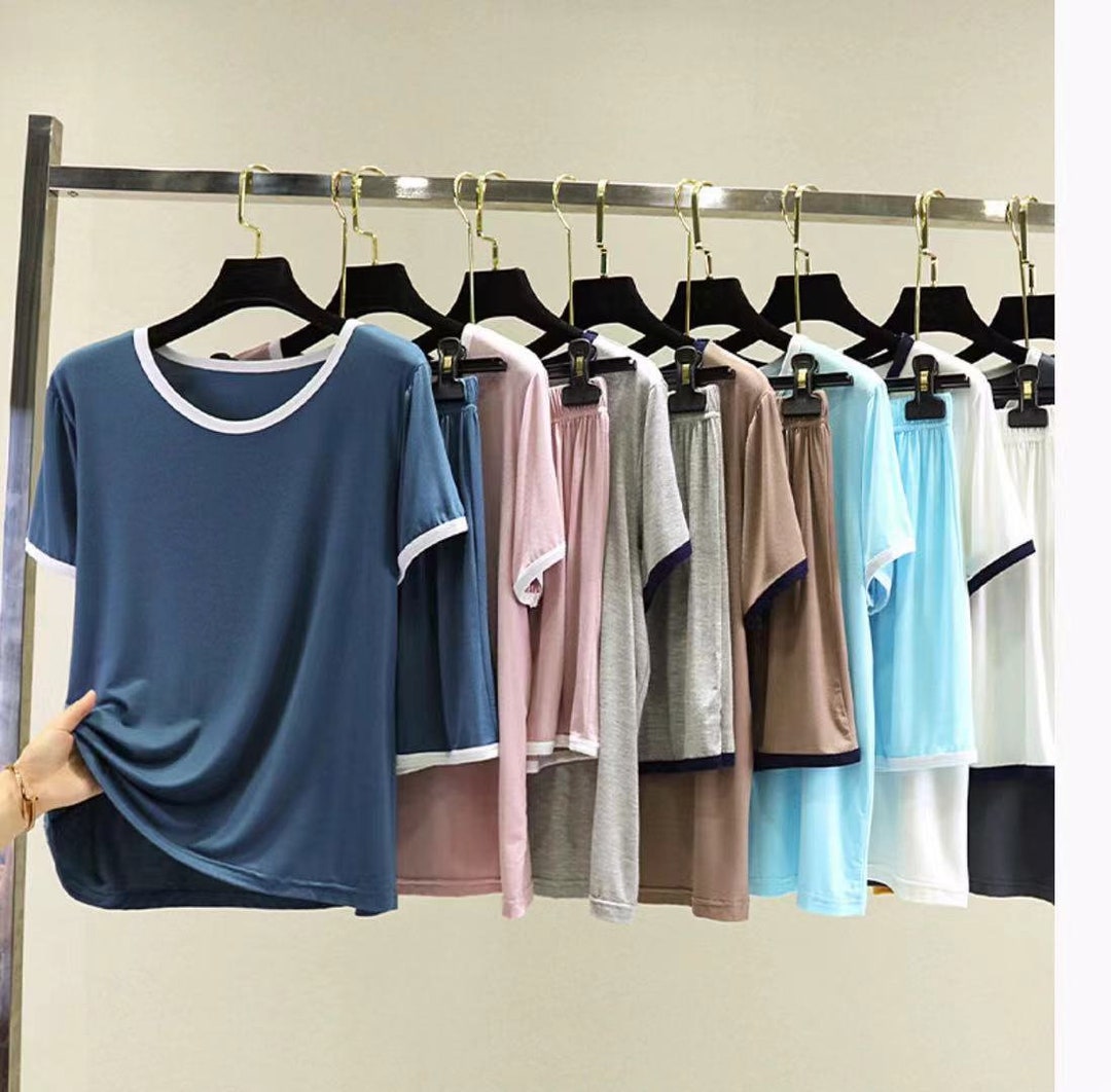 Softy Modal Pajamas Set for Summer, Unique Gift for Her,casual Pajamas ...