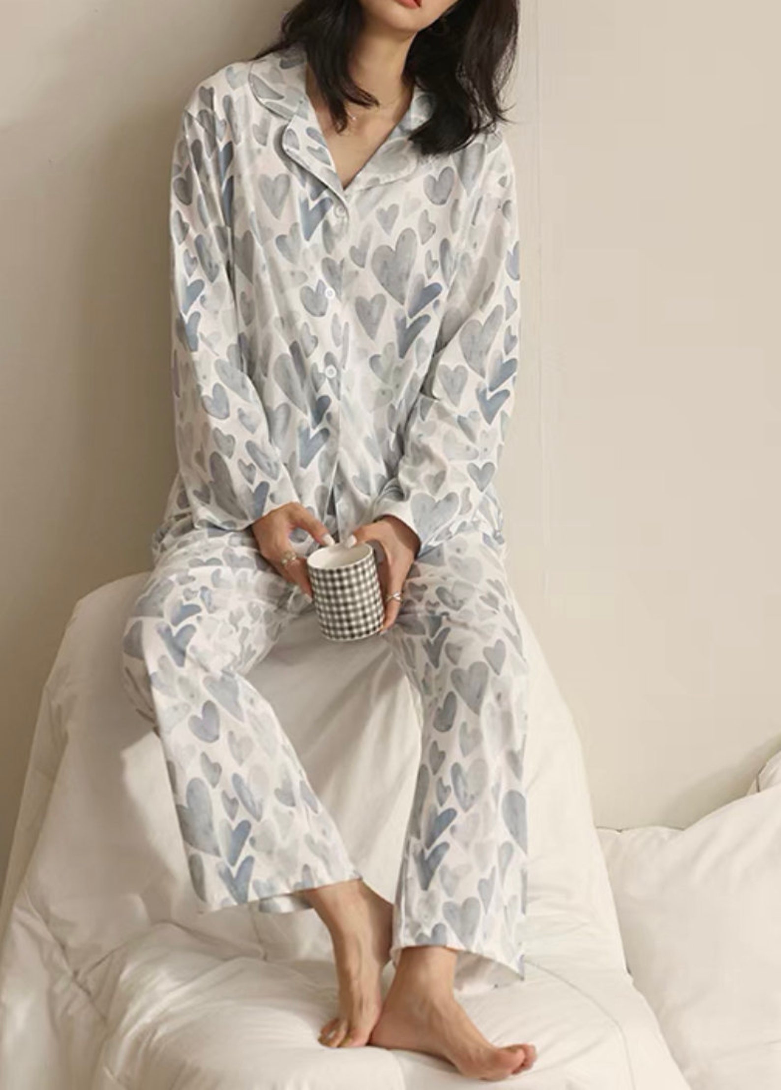 New Arrival 100% Cotton Pajamas Set Pajamas Monogramunique | Etsy