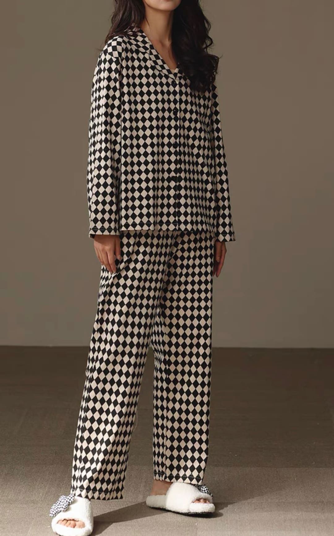 Pure Cotton Pajamas Set, Classic Check Print ,unique Gift for Her ...