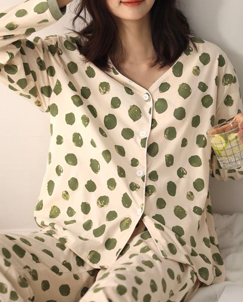 100% Cotton Pajamas Set Pajamas Monogramunique Gift for - Etsy