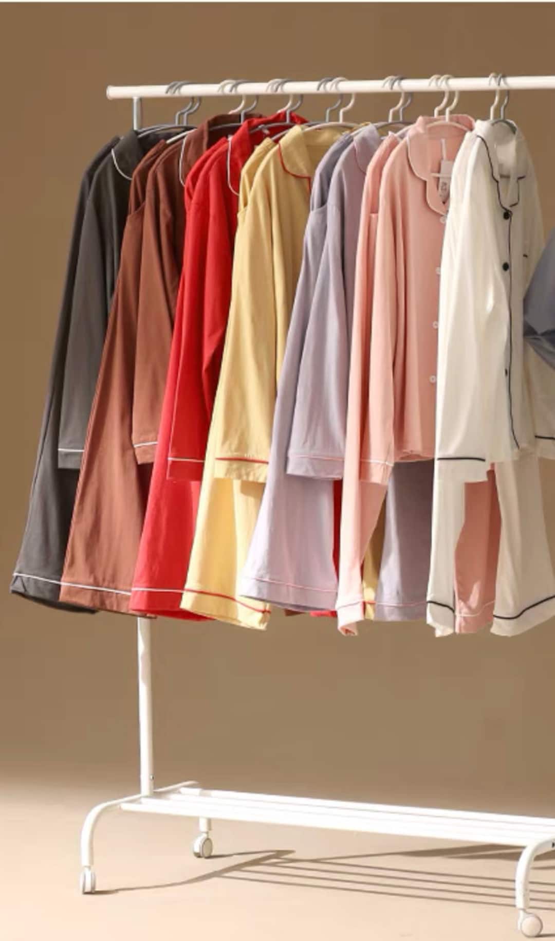 100% Cotton Pajamas Set,8 Colors Available Pajamas Monogram,unique Gift ...