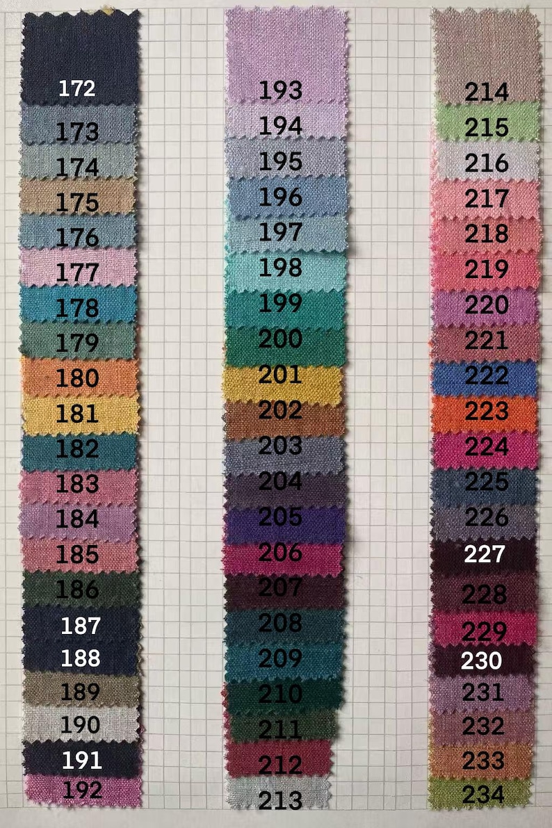 Color Block Linen Curtains: Semi-sheer Custom Window Panel - Etsy UK