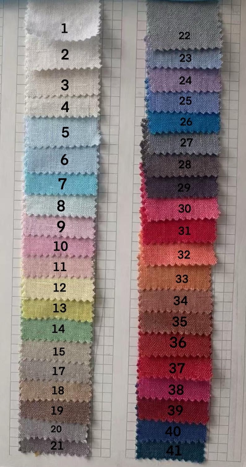 Color Block Linen Curtains: Semi-sheer Custom Window Panel - Etsy UK