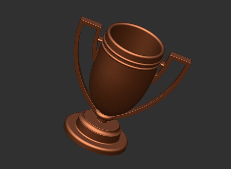 Gold Trophy l Trophy l 3D model 3D STL file printable model | Etsy