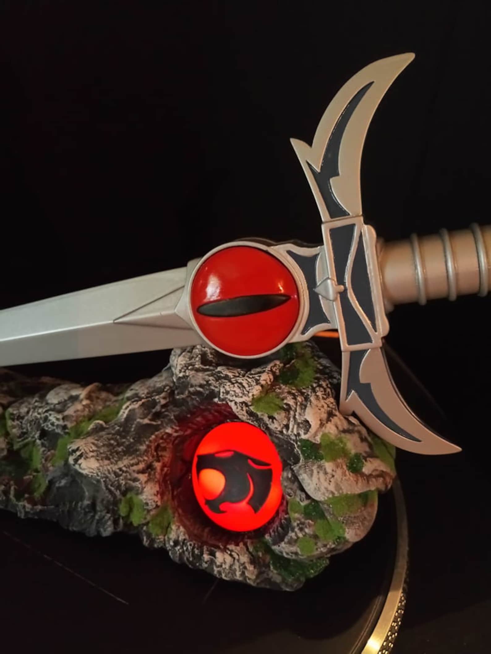 Thundercats Sword of Omens With Polystone Base With Lights FAN MADE ...