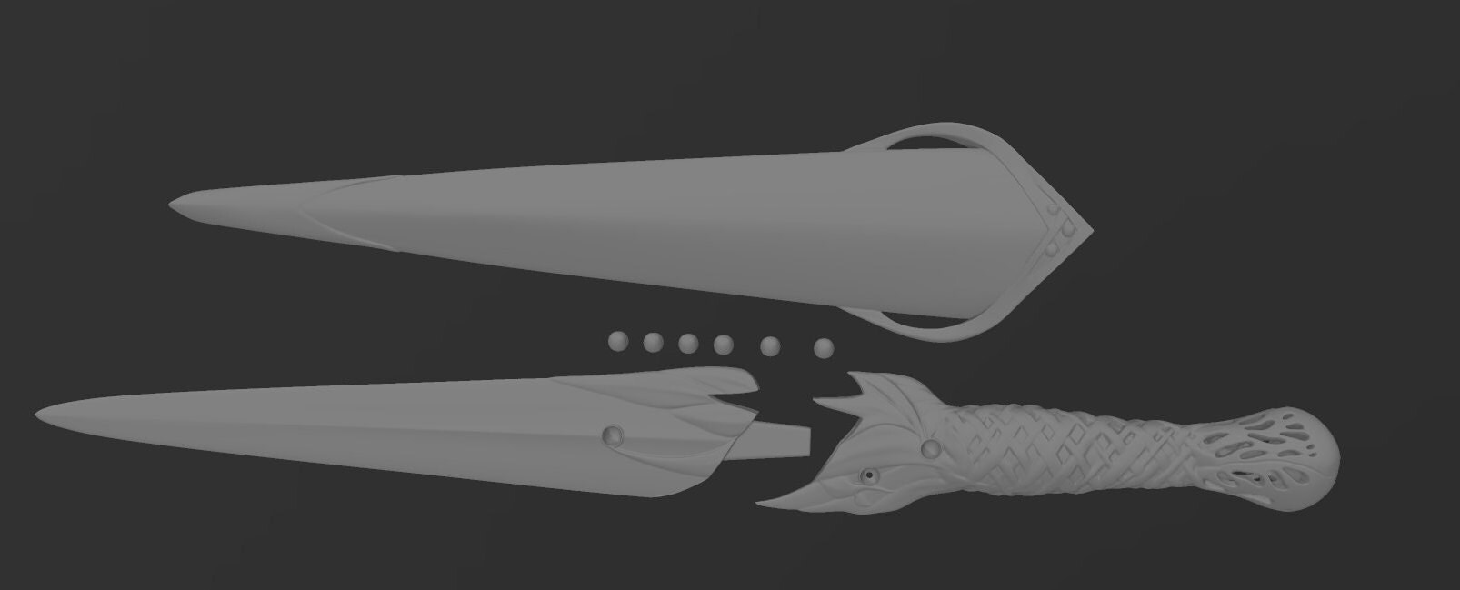 Galadriel Dagger and Sheath From Lord of the Rings: Rings of Power Raw ...