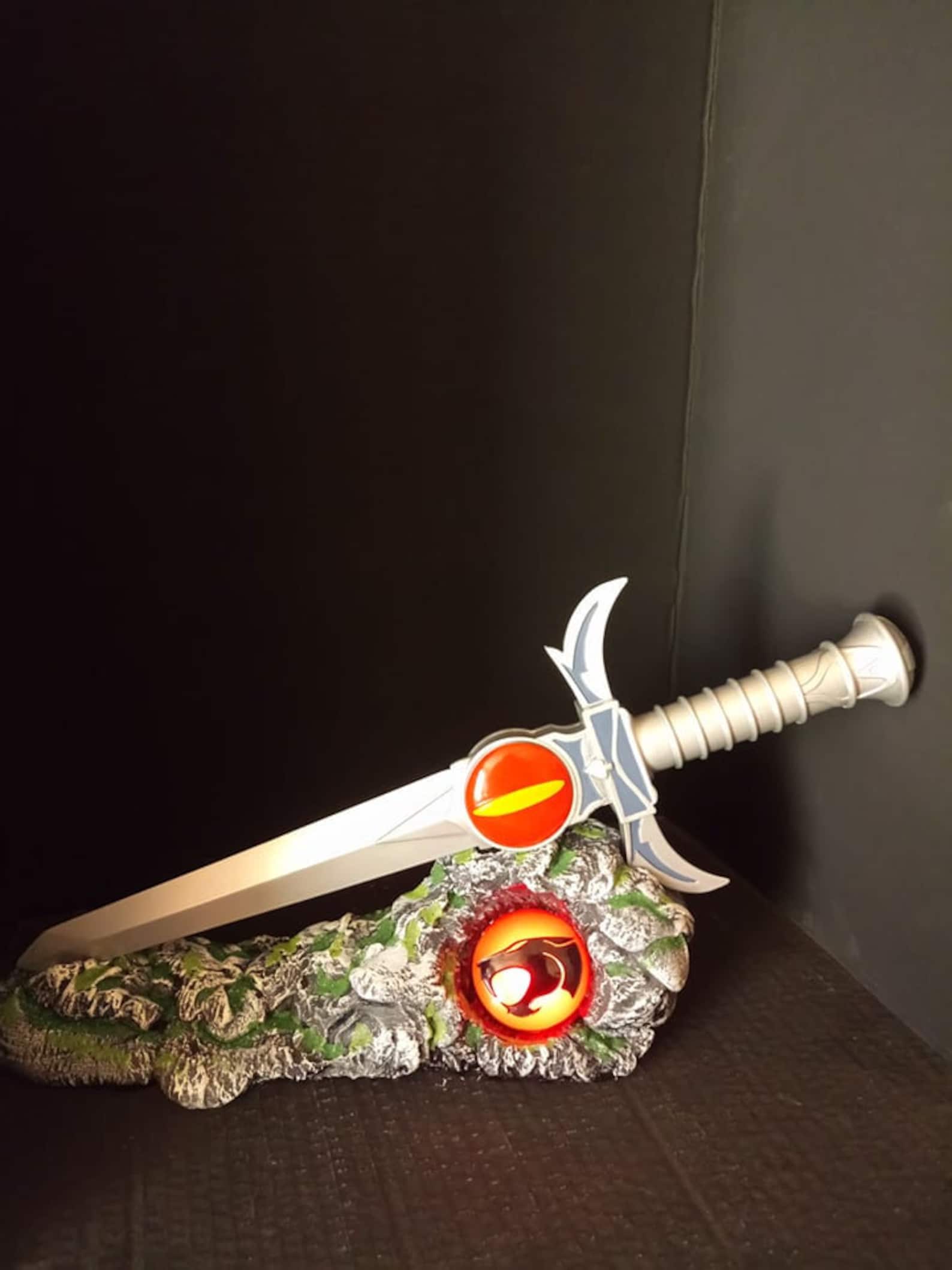 Thundercats Sword of Omens With Polystone Base With Lights FAN MADE ...