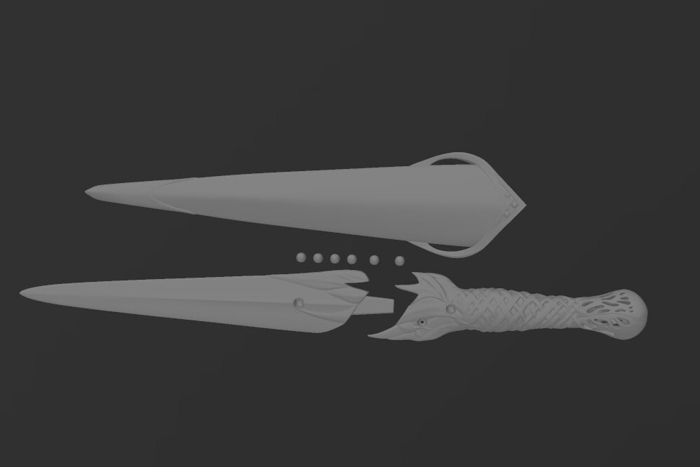 Galadriel Dagger and Sheath From Lord of the Rings: Rings of - Etsy