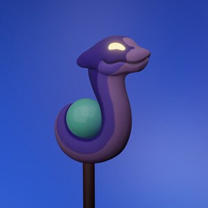 Luz's Palisman, Stringbean Staff Owl House Life-size Scale 1:1 3d ...