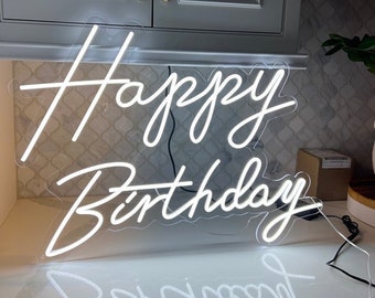 Happy Birthday Led Light - Etsy