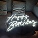 Happy Birthday Neon Sign Custom Party Neon Sign Acrylic Flex | Etsy