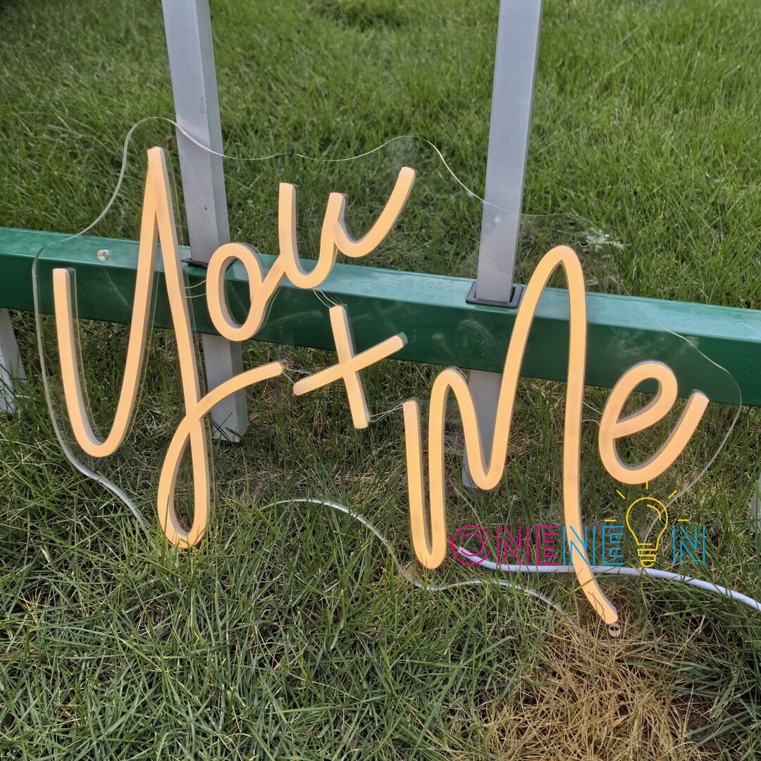 You and Me Neon Sign for Wedding Decor Led Light Wedding Backdrop ...