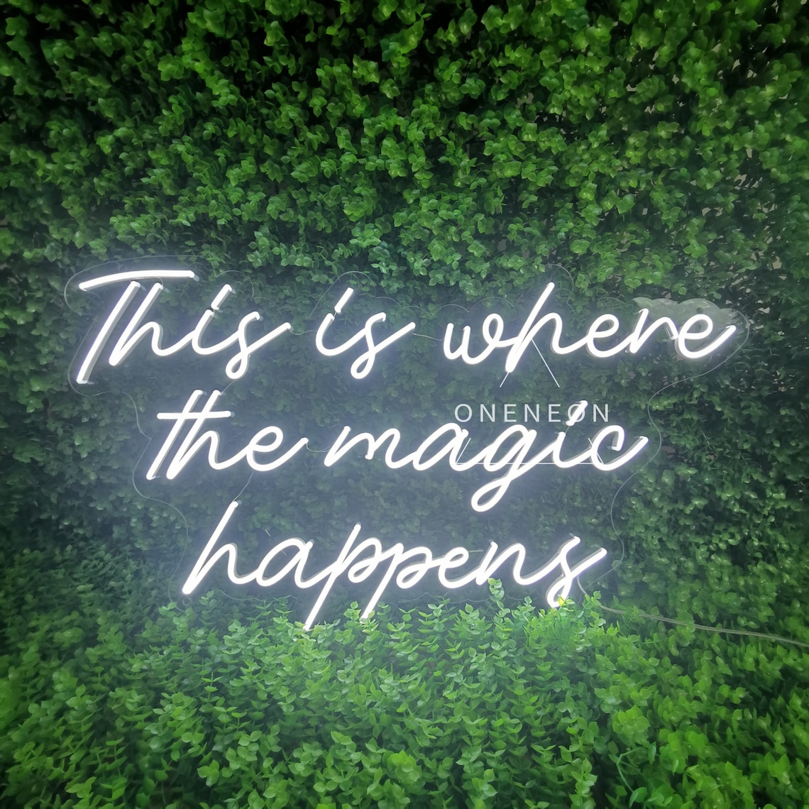 Neon Sign This is Where the Magic Happens Neon Sign Custom LED - Etsy
