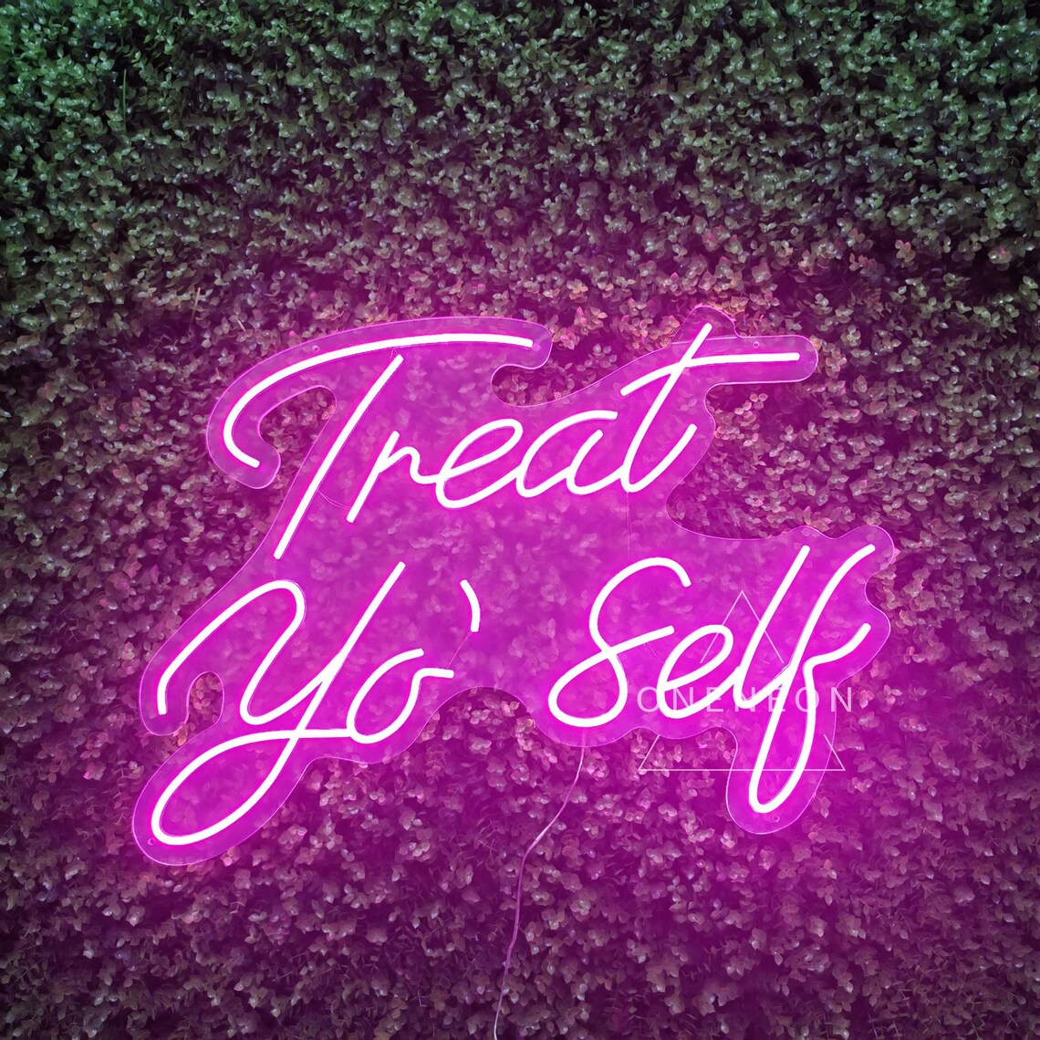 Neon Sign Custom / Treat Yo Self Neon Sign / Wedding Neon Sign | Etsy