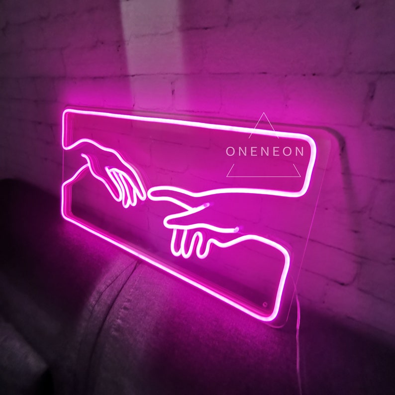 Custom Neon Sign / Hands of God Neon Sign / Wedding Neon Sign - Etsy