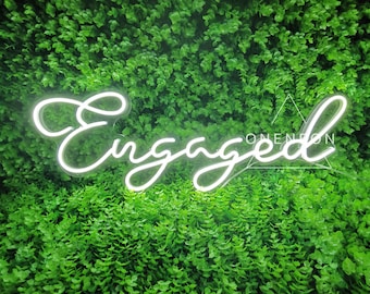 Engaged Neon Sign - Etsy