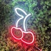 Neon Sign CHERRY Led Sign Neon Sign Custom Led Custom Light Room Wall ...