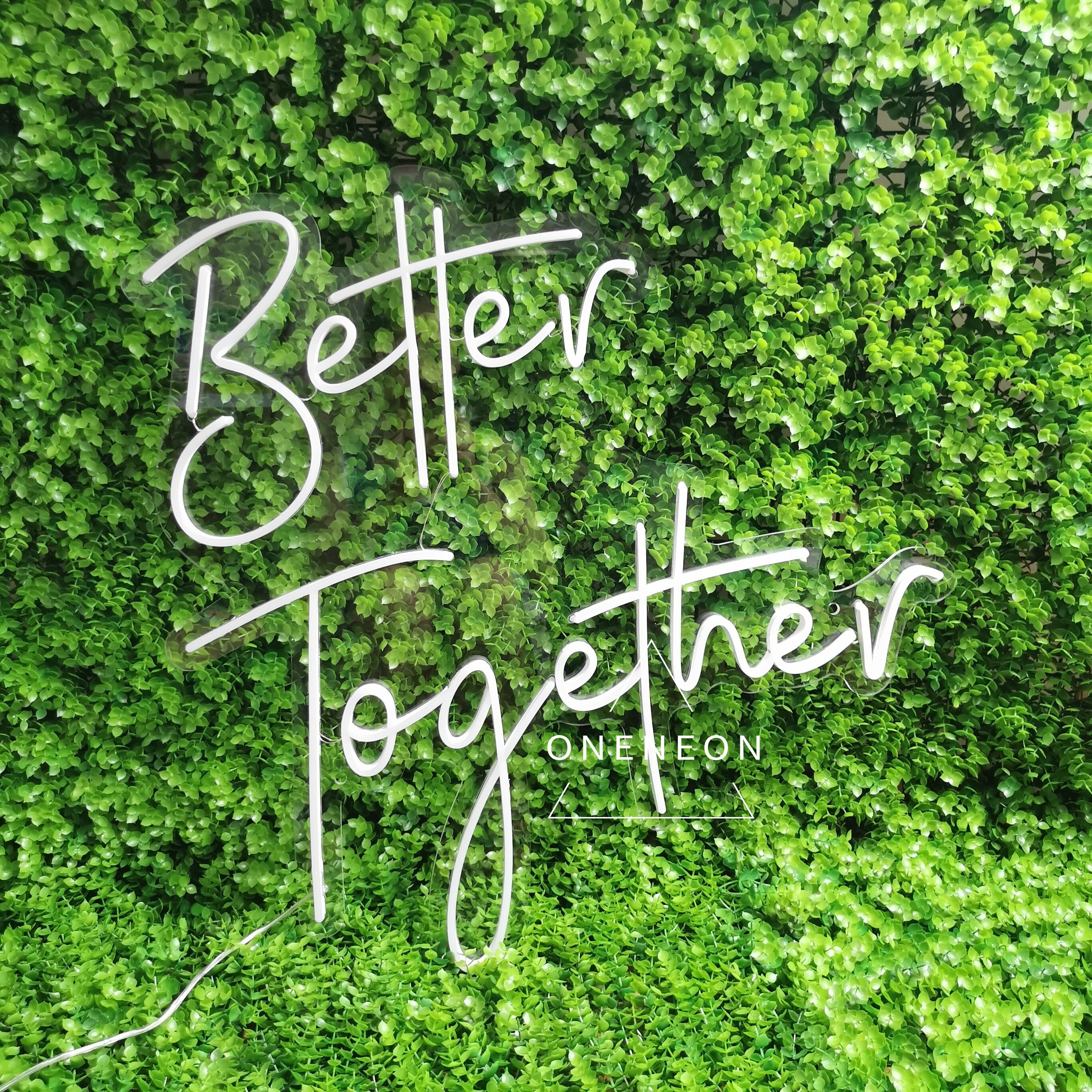 Custom Neon Sign Better Together Neon Sign Custom Party Neon | Etsy