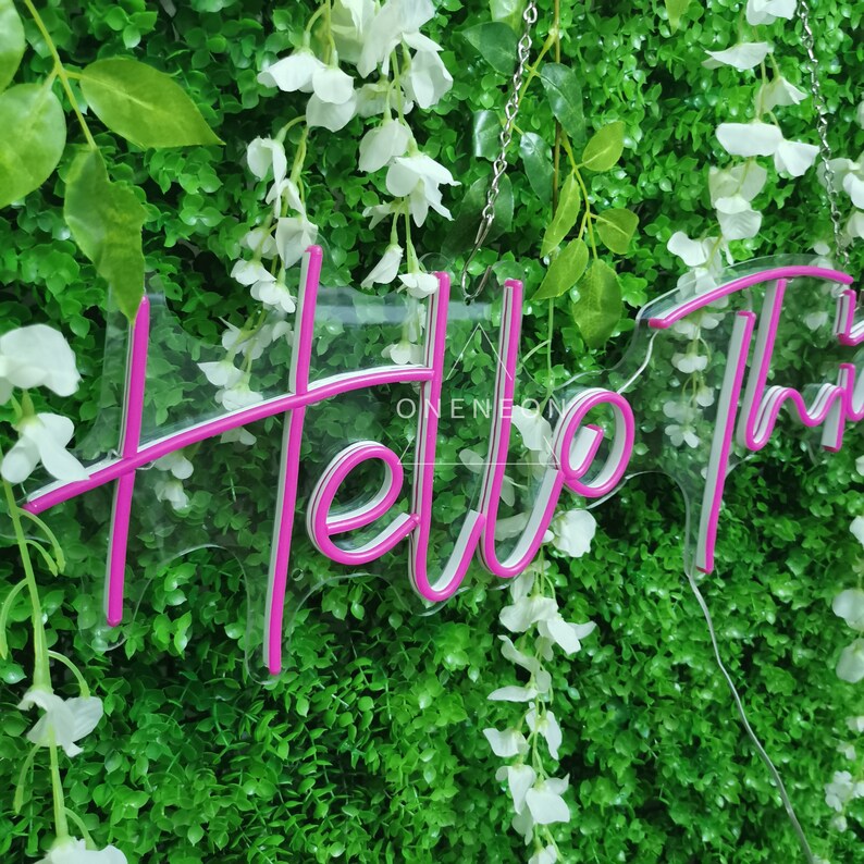 Hello Thirty Neon Sign Personalize Flex LED Neon Signs Light - Etsy