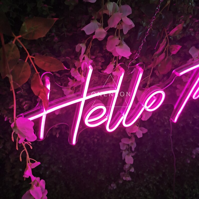 Hello Thirty Neon Sign Personalize Flex LED Neon Signs Light - Etsy