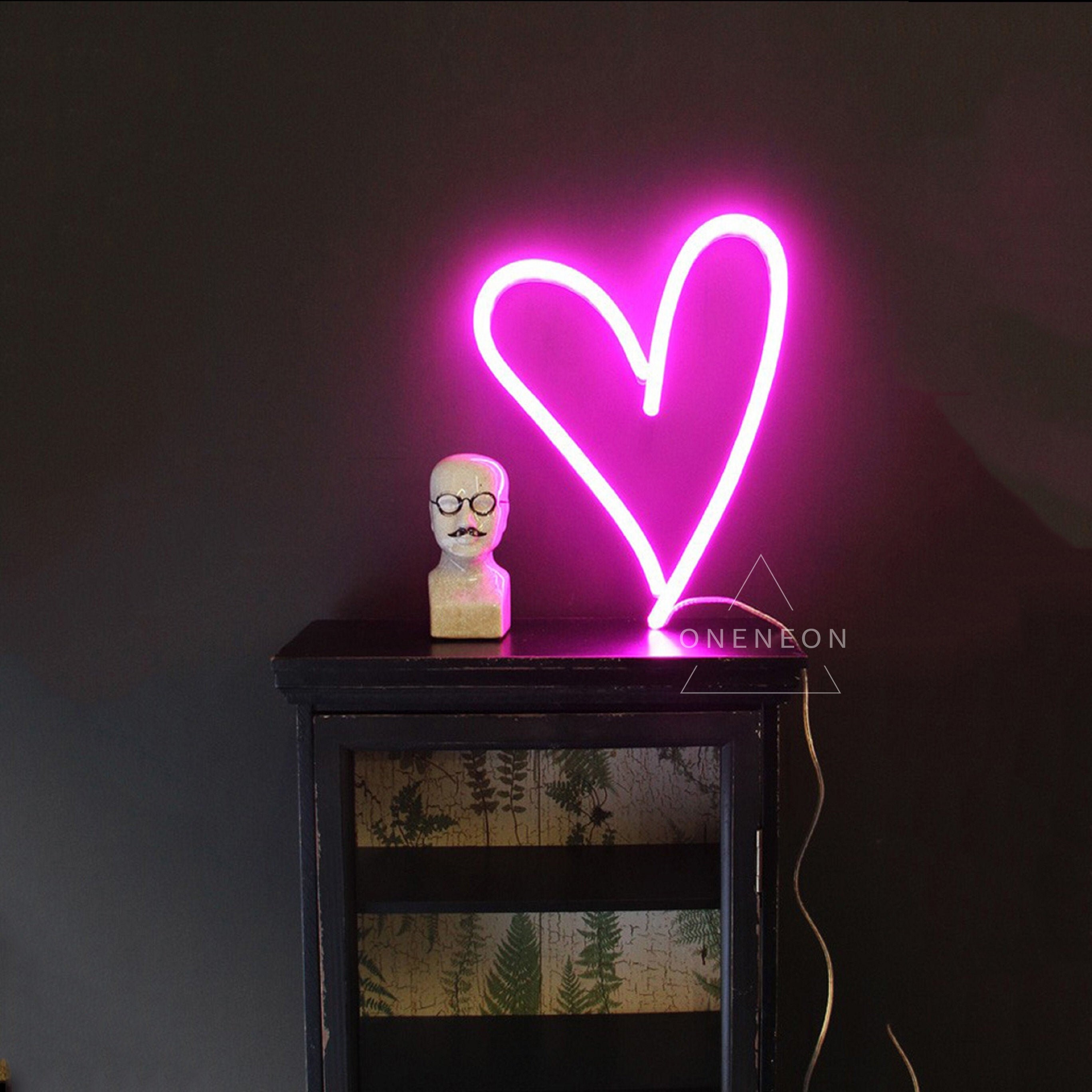 Heart Neon Sign Love Neon Sign Wedding Neon Sign Couple - Etsy