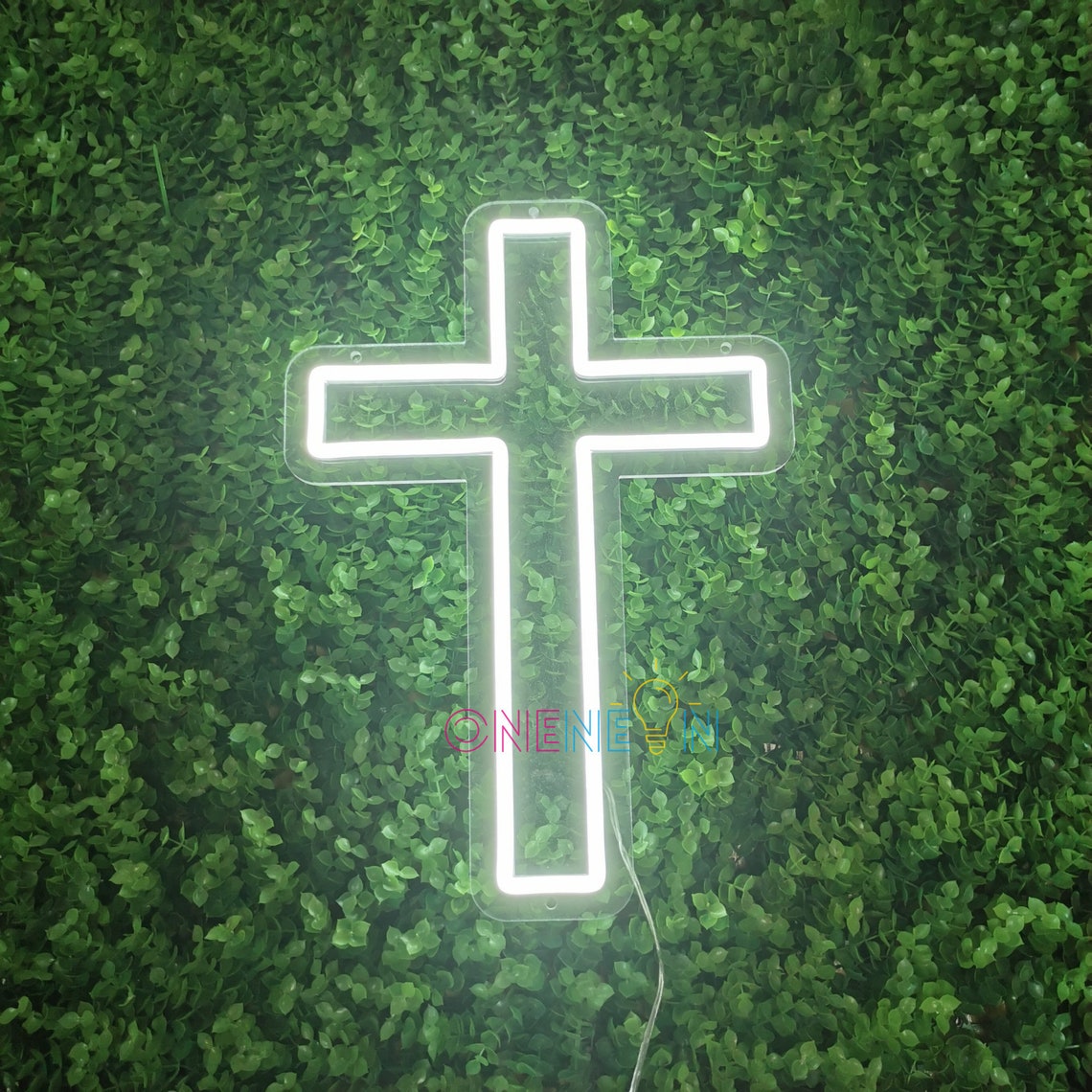 Custom Neon Sign Cross Neon Light Office Living Room Interior - Etsy