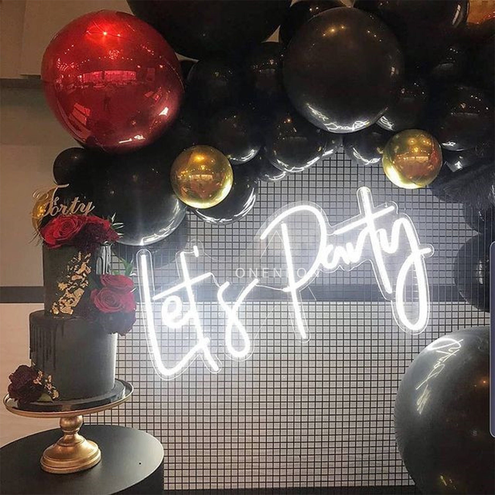 Custom Let's Party Neon Sign Flex Led Neon Light Sign Led | Etsy