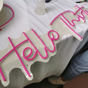 Hello Thirty Neon Sign Personalize Flex LED Neon Signs Light for ...