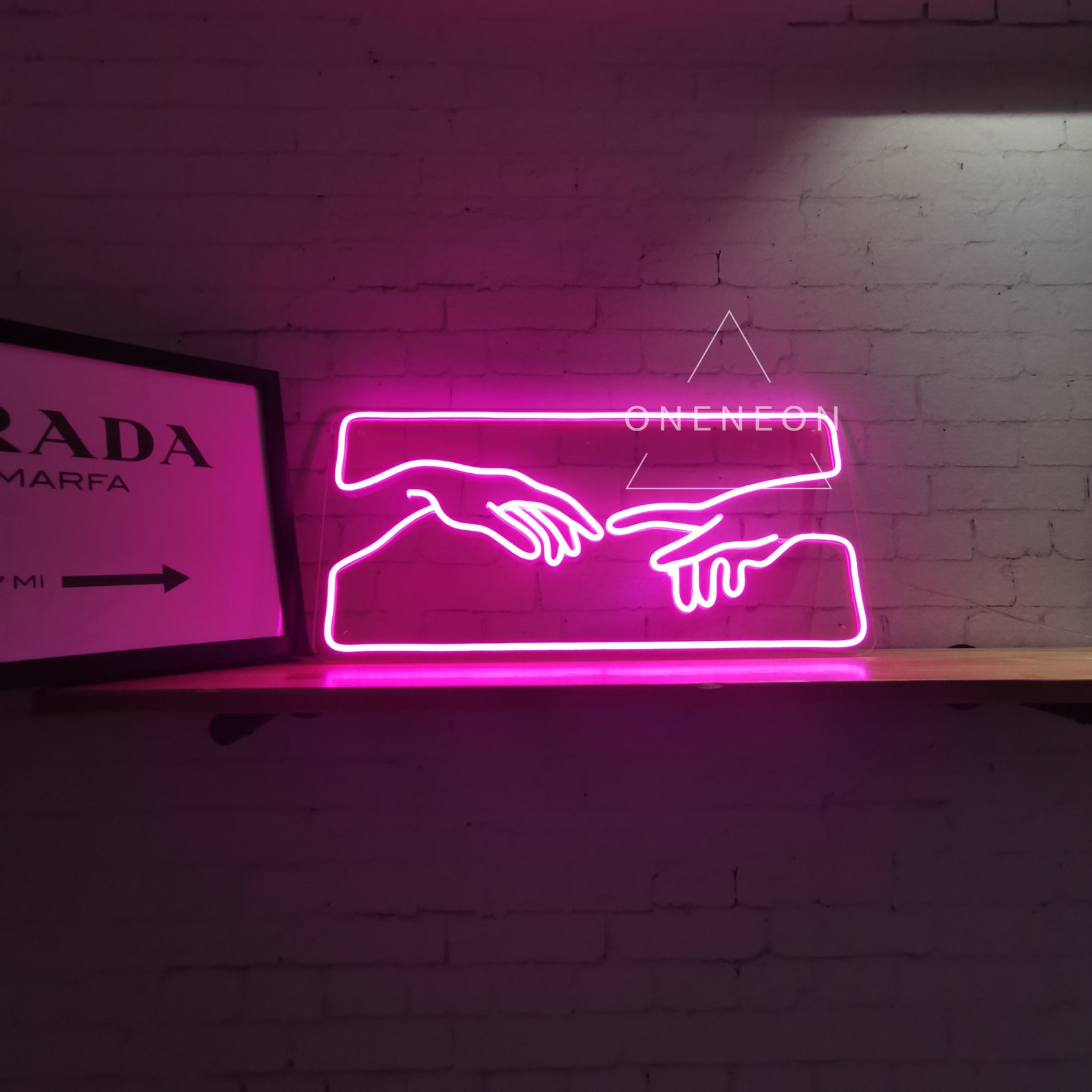 Custom Neon Sign / Hands of God Neon Sign / Wedding Neon Sign - Etsy