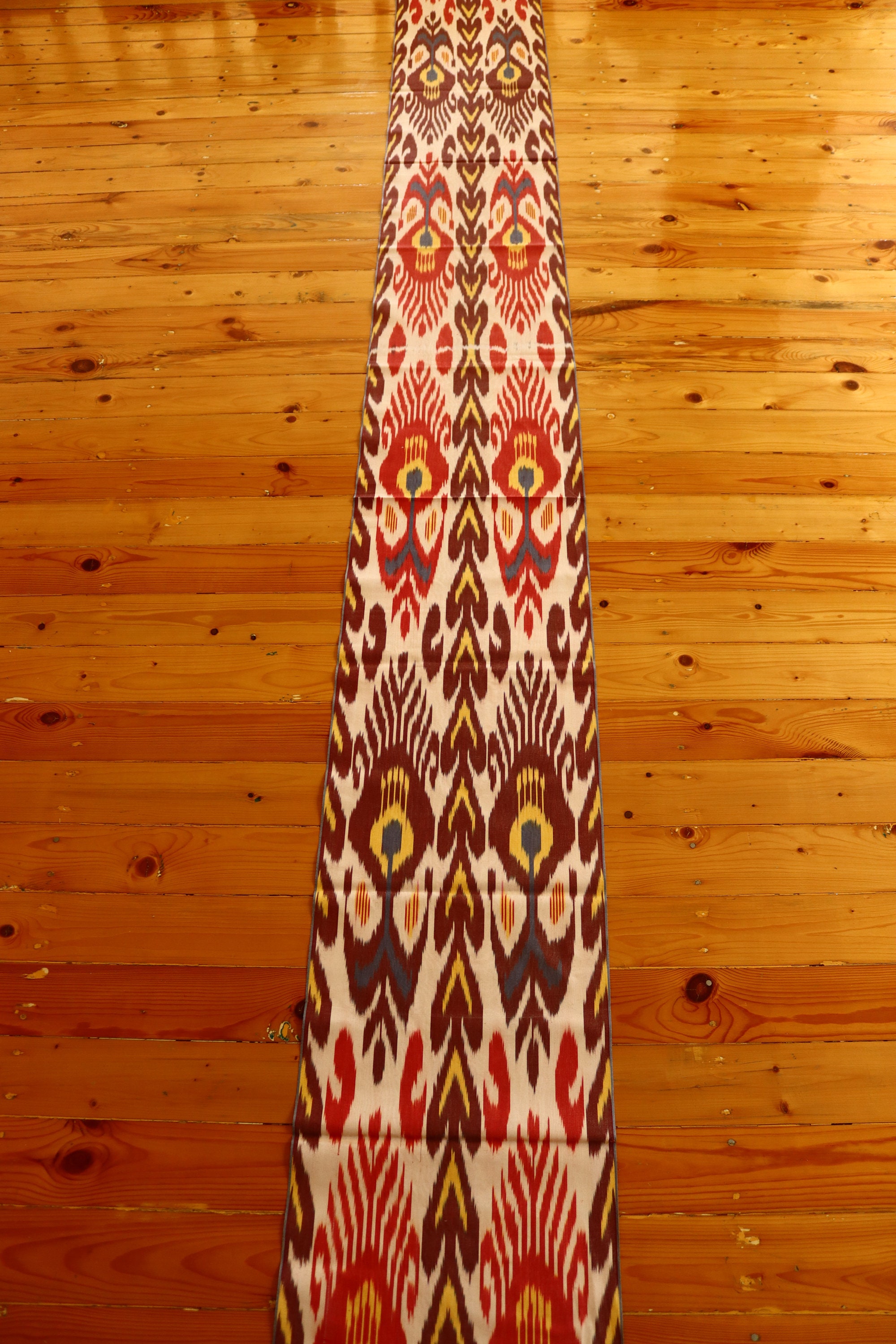 Multi color ikat fabric cotton ikat fabric by the yard | Etsy