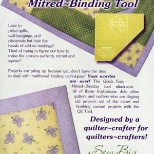 Quick Easy Mitered Binding Tool - Etsy