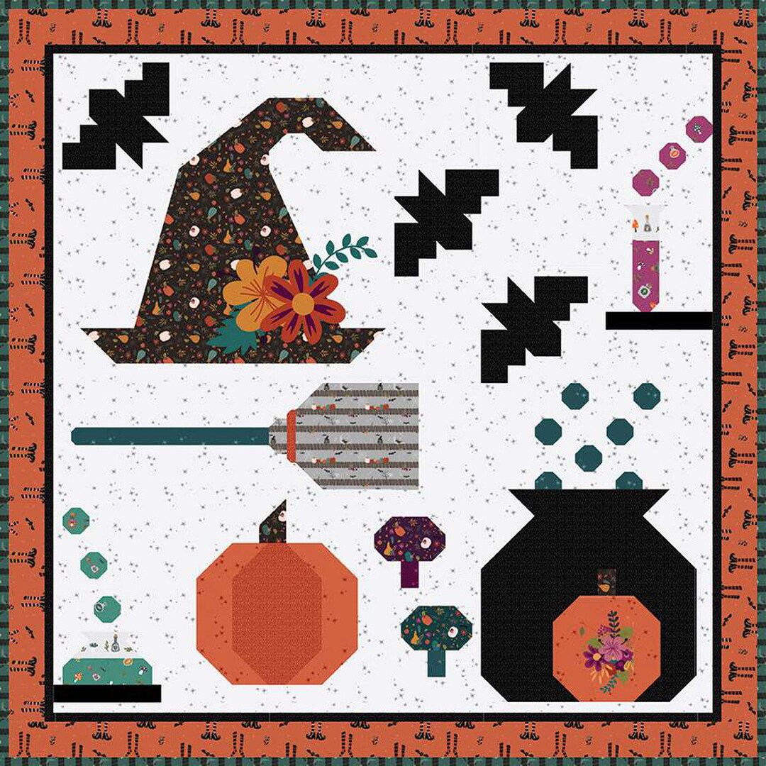 Little Witch Sampler Mini Quilt Pattern - Etsy