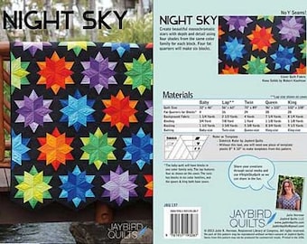 Night Sky Quilt by Jaybird Quilts*night Sky Quilt*star Quilt Pattern ...