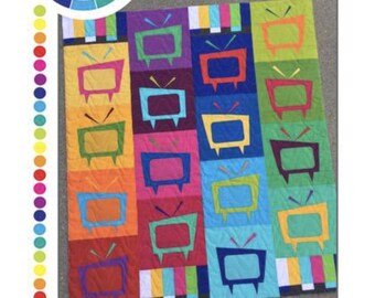 Mod Tv Quilt Pattern by Colourwerx - Etsy