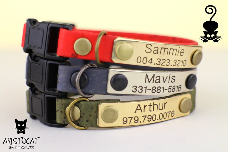 Cat Collar Cork Collar Breakaway/non Breakaway Collar - Etsy