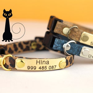 Cat Collar- Personalised Cat Collar - Cork Collar - Breakaway Cat ...