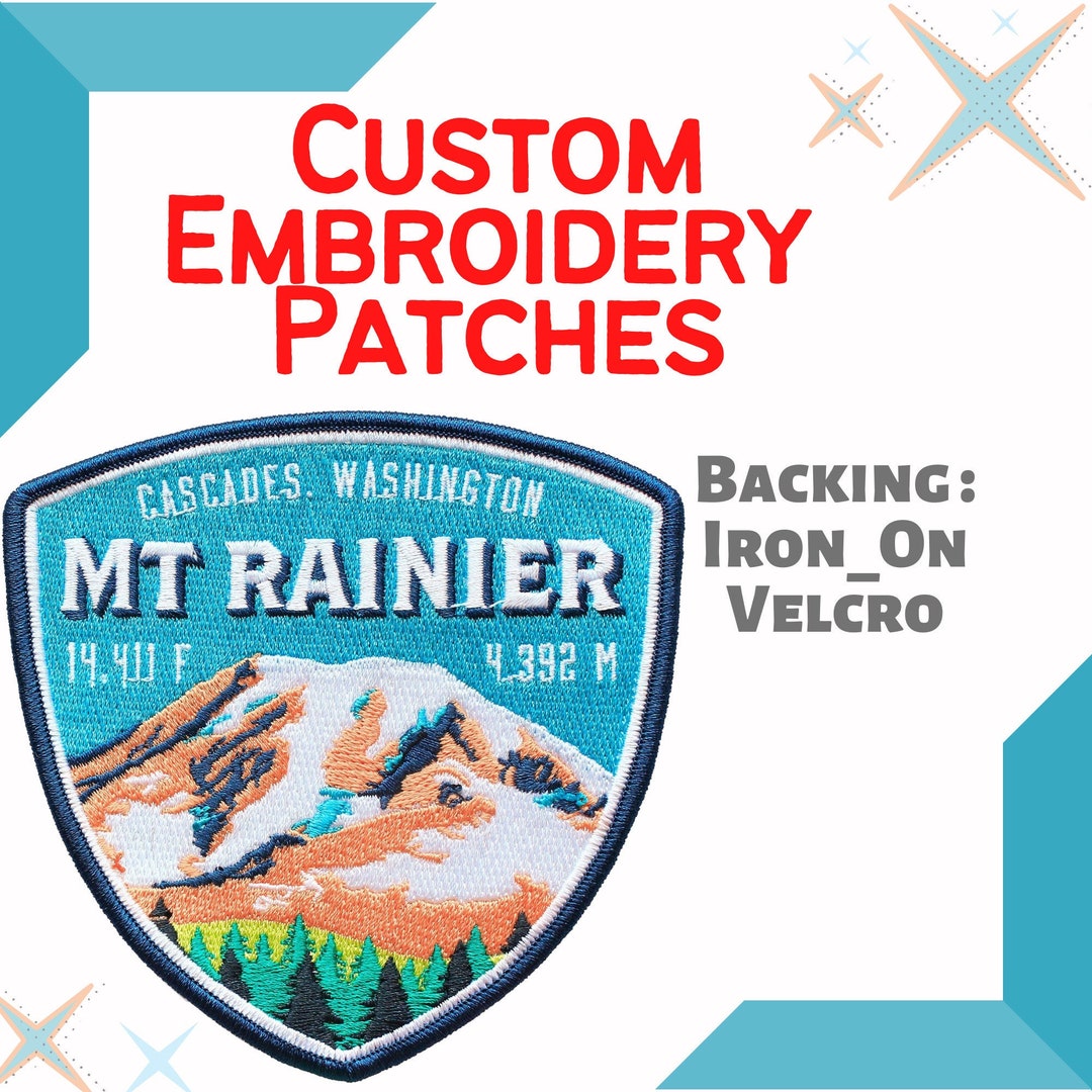 Custom Embroidery Patches: Iron On, Logo, Company Patches - Etsy