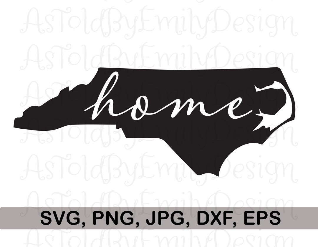 North Carolina Home SVG Instant Download Digital Cricut Cut File ...