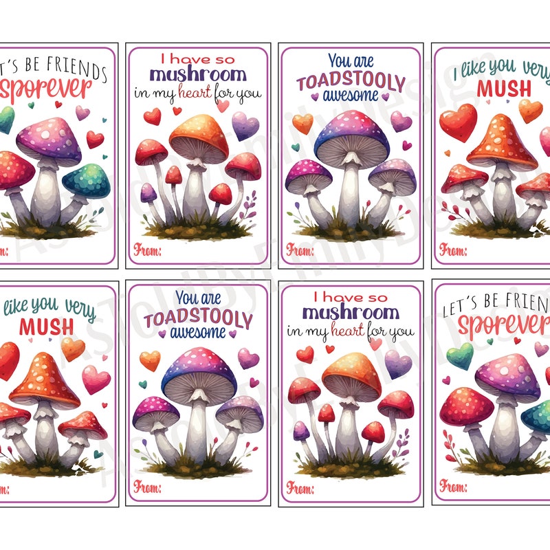 Mushroom Valentine - Etsy