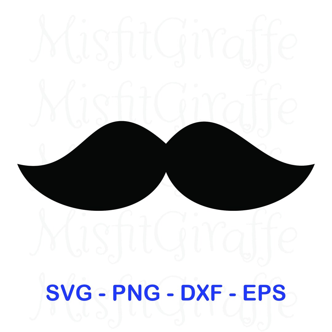 Cute Mustache SVG Instant Download Digital Cut Files - Etsy