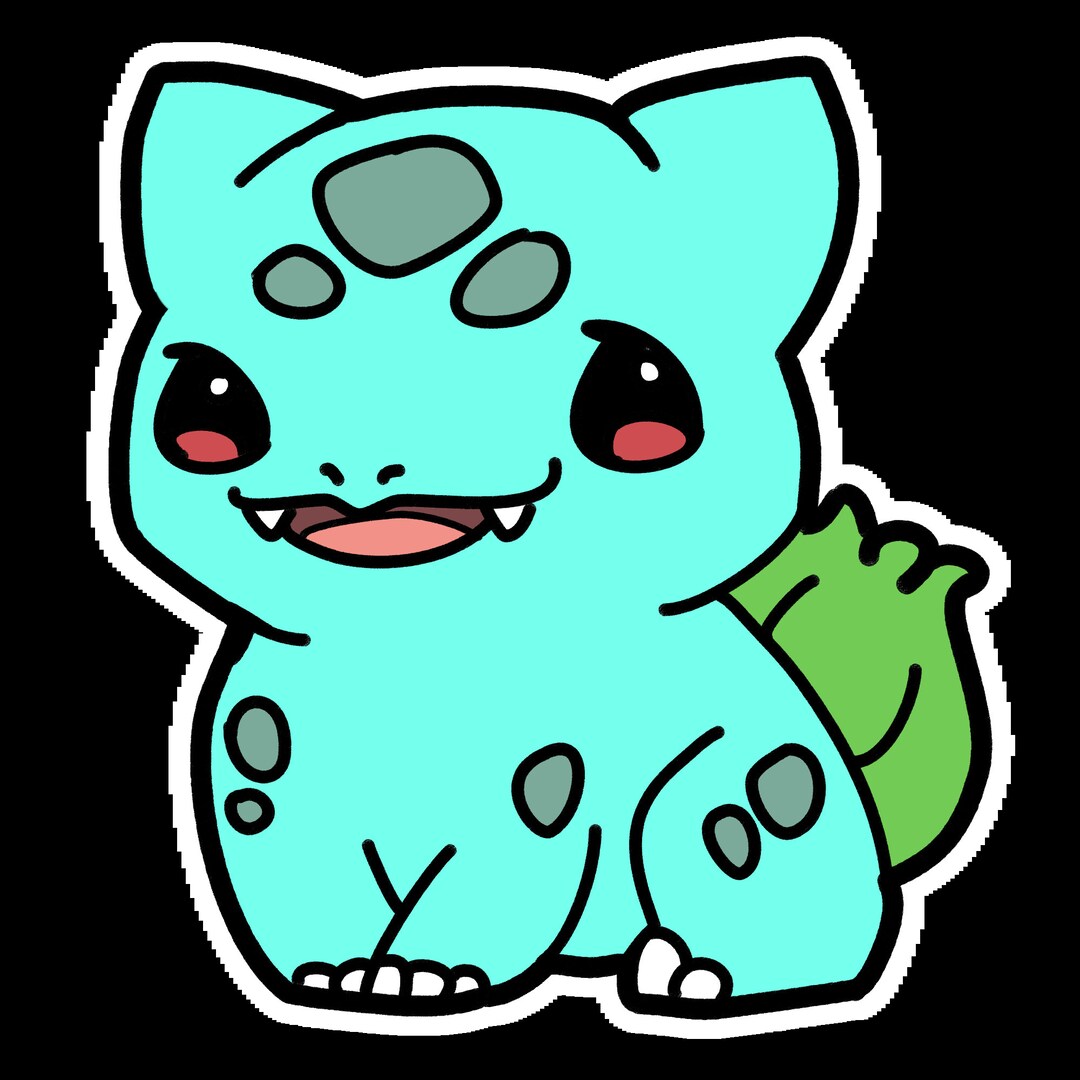 Bulbasaur Sticker 3 - Etsy
