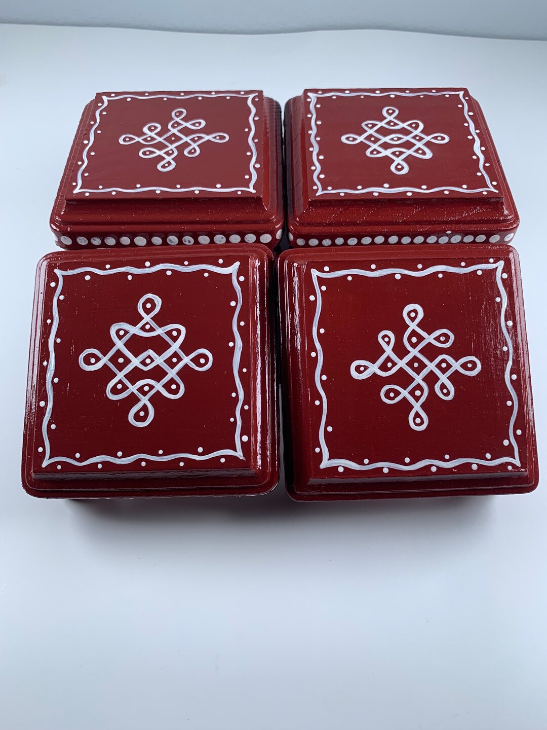 Four 4 Kolam Manai /peeta /pooja Stand/chowki/pazhakai - Etsy