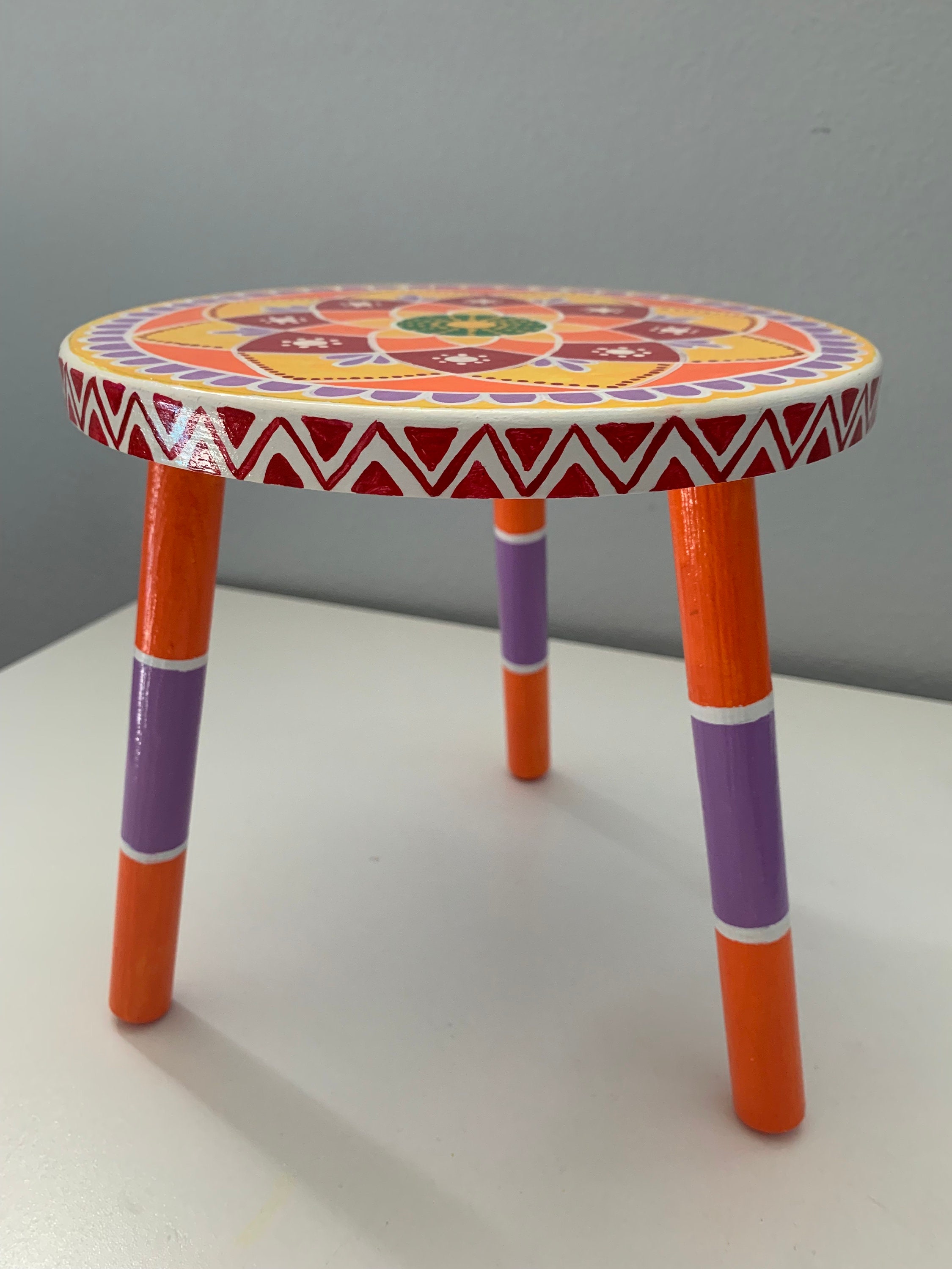 Mandala Art Stand /kolam Manai /peeta /pooja Stand/chowki/pazhakai ...