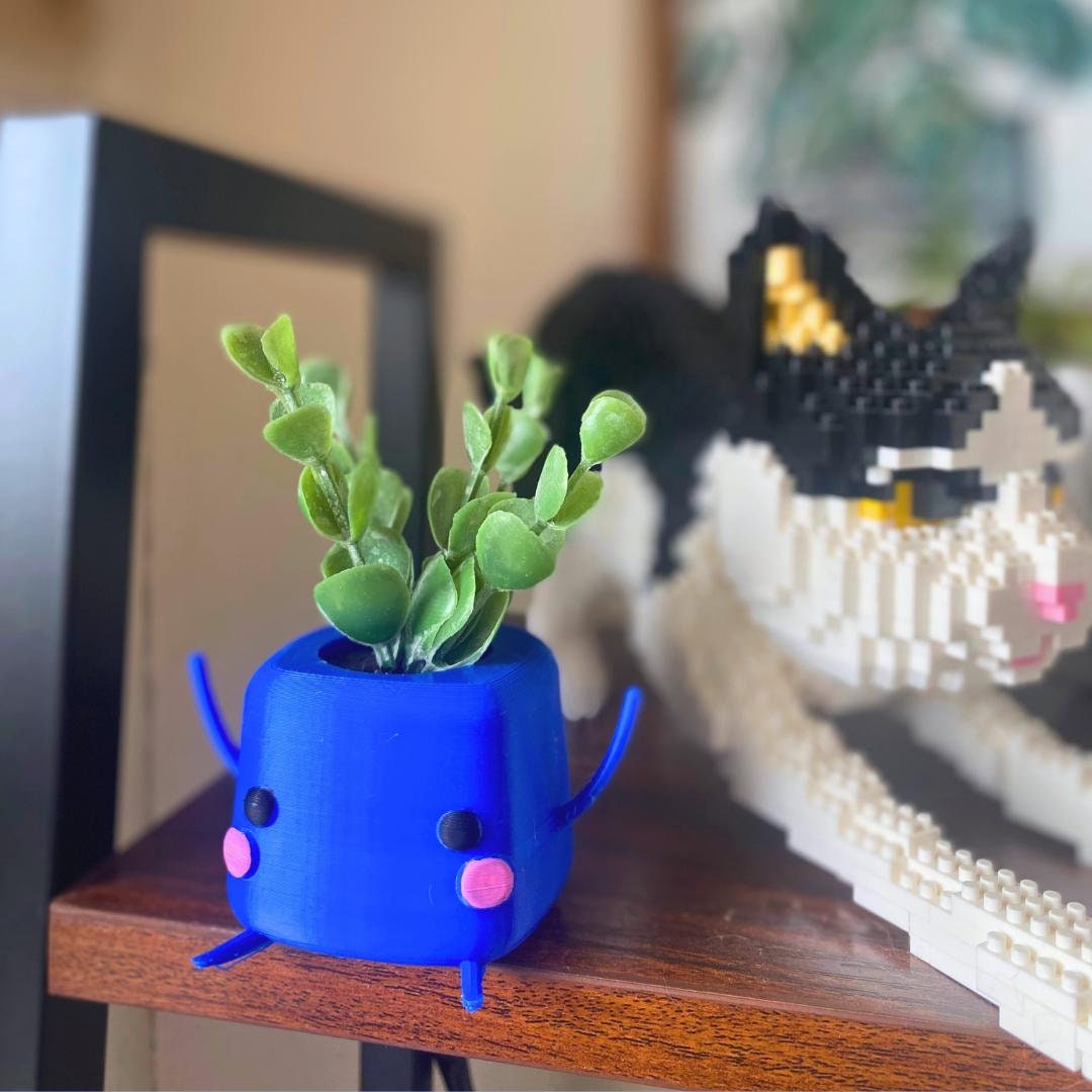 3D Printed Cozy Gamer Junimo Planter/flower Pot/organizer - Stardew ...